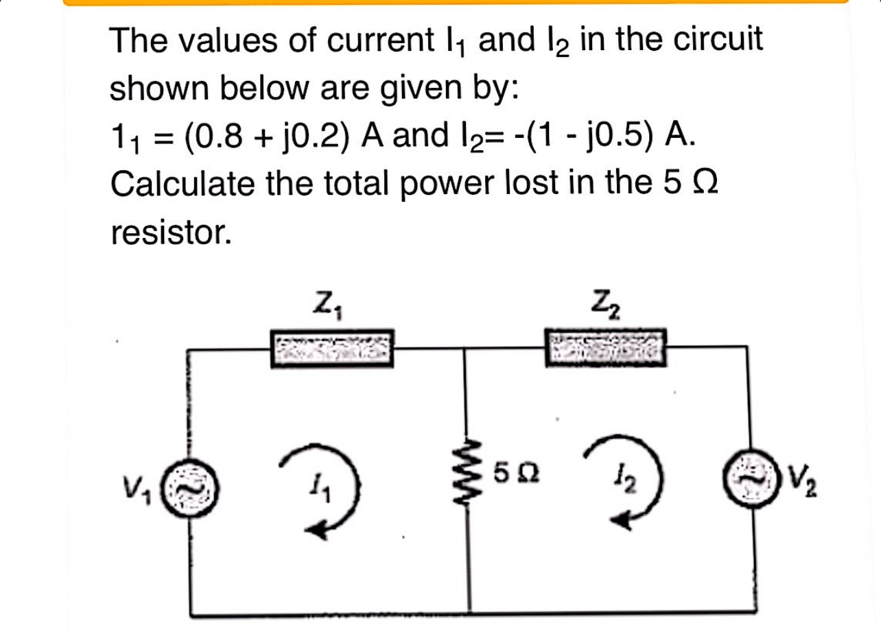 Solved How to solve The values of current I1 ﻿and I2 ﻿in | Chegg.com