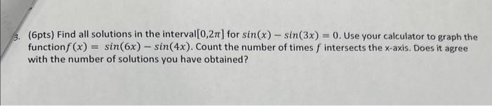 Solved 1. (4 pts) Find all solutions | Chegg.com