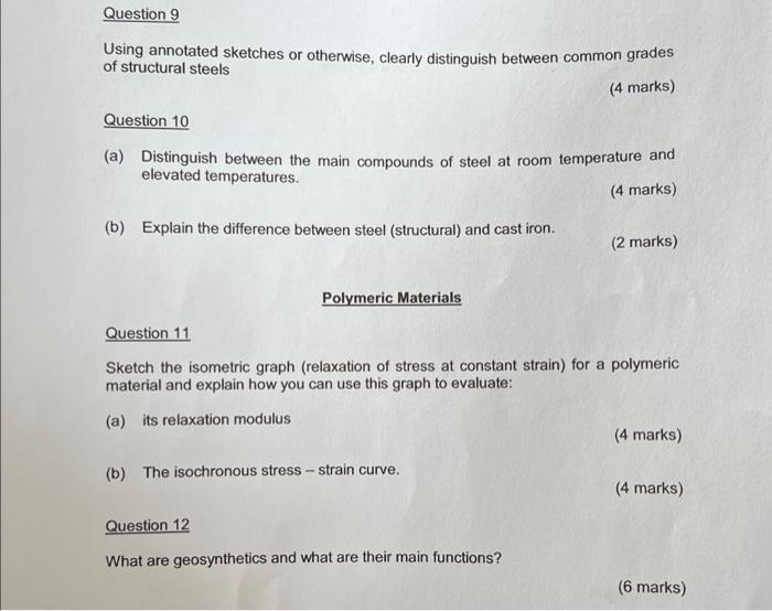 Solved Question 9 Using annotated sketches or otherwise, | Chegg.com