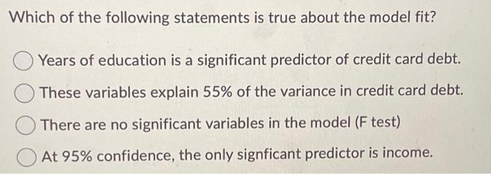 Solved Below is the output of a regression predicting credit | Chegg.com