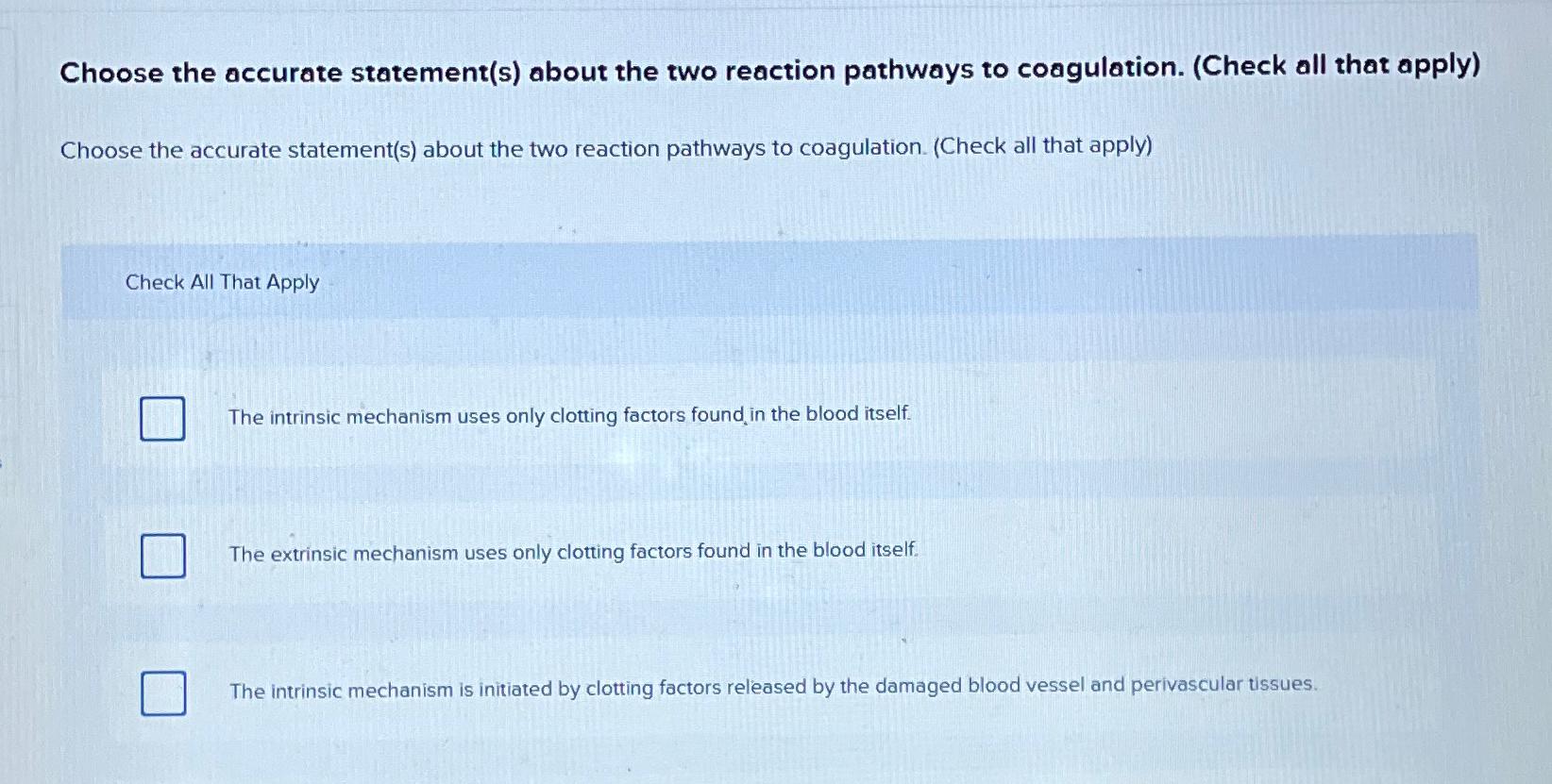 Solved Choose the accurate statement(s) ﻿about the two | Chegg.com