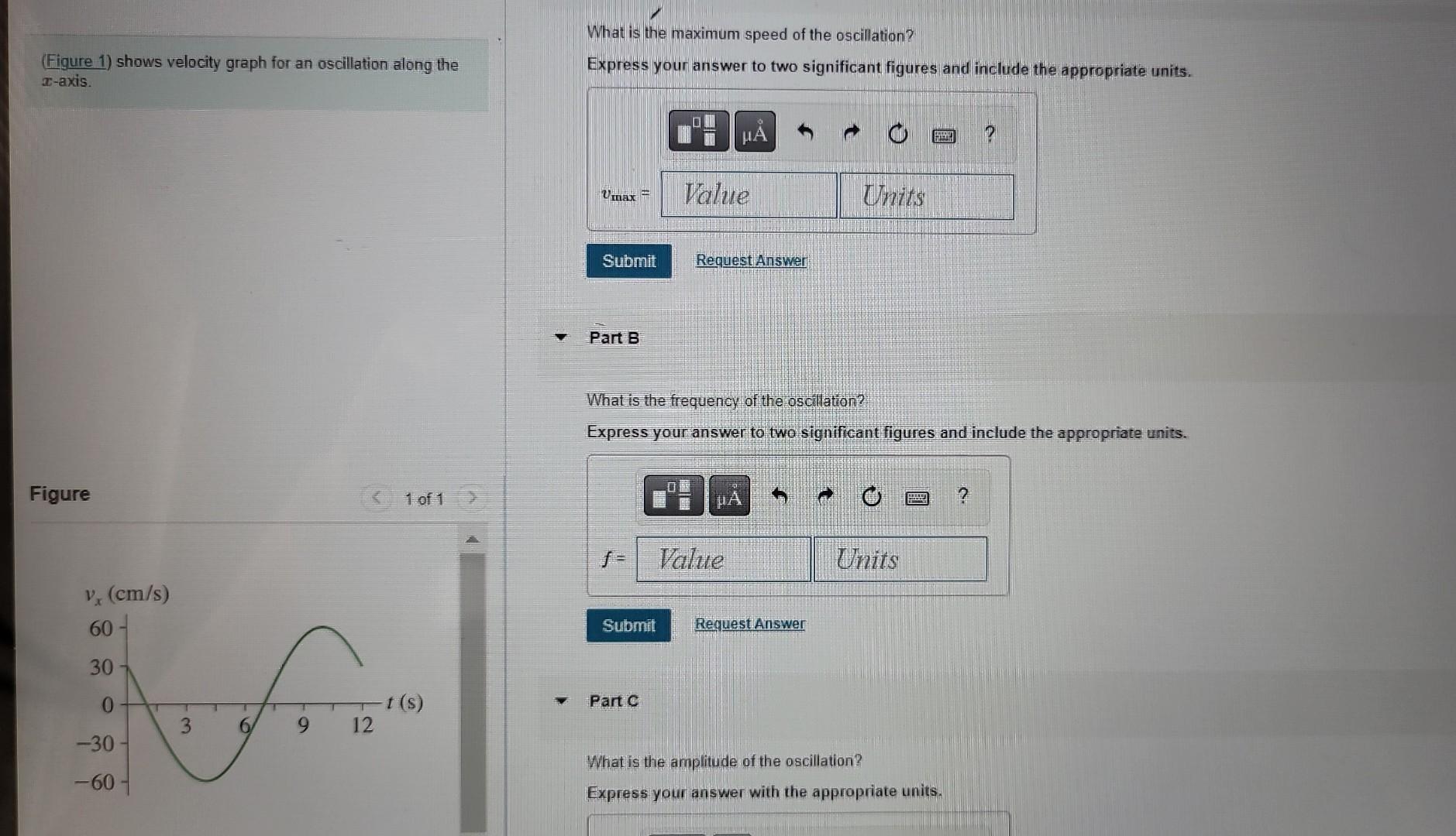 Solved What is the maximum speed of the oscillation? (Figure | Chegg.com