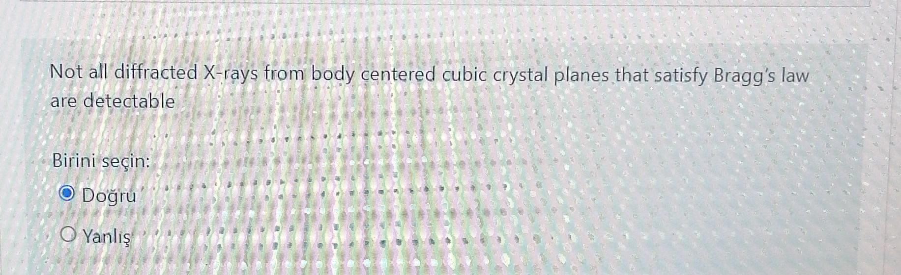 Solved Fluorescence from an XRD sample is not wanted Birini | Chegg.com