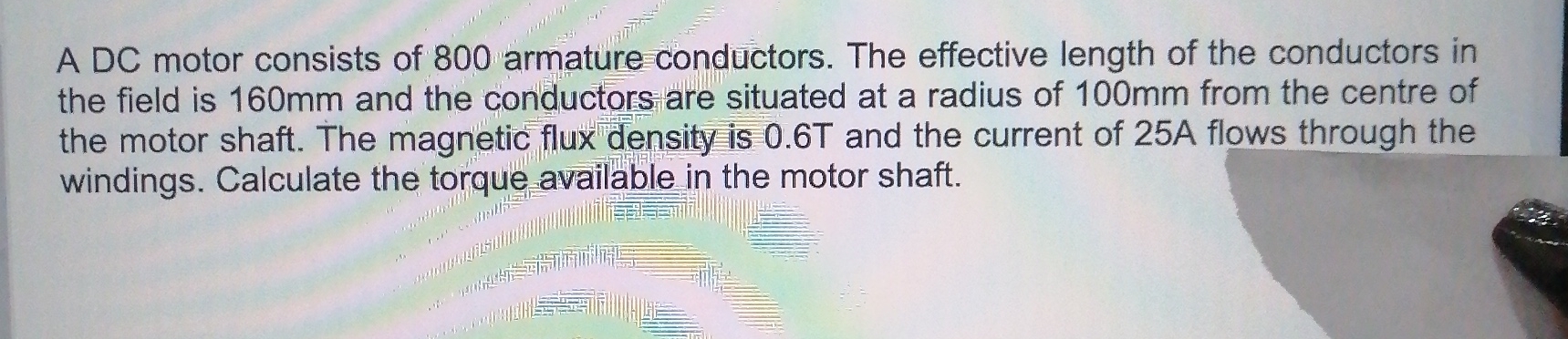 Solved A DC motor consists of 800 ﻿armature conductors. The | Chegg.com