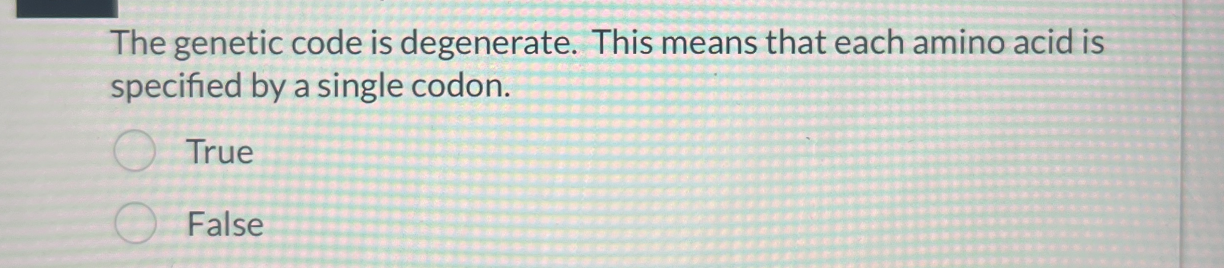 High Quality SOLUTION The genetic code is degenerate. This means that ...