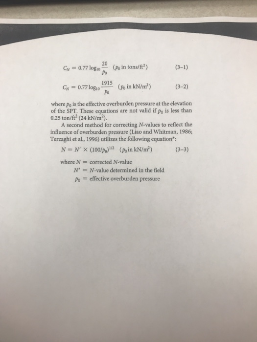 Solved BCN 3223c-Soils & Foundations HW 3-Soil Exploration | Chegg.com