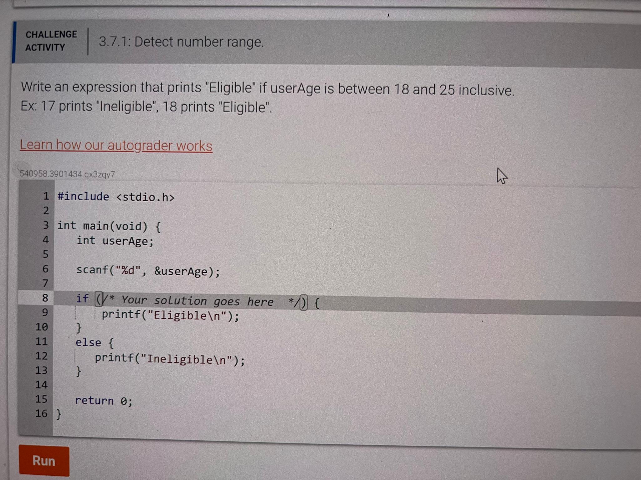 Solved CHALLENGEACTIVITY3.7.1: Detect number range.Write an | Chegg.com Solved CHALLENGEACTIVITY3.7.1: Detect number range.Write an | Chegg.com