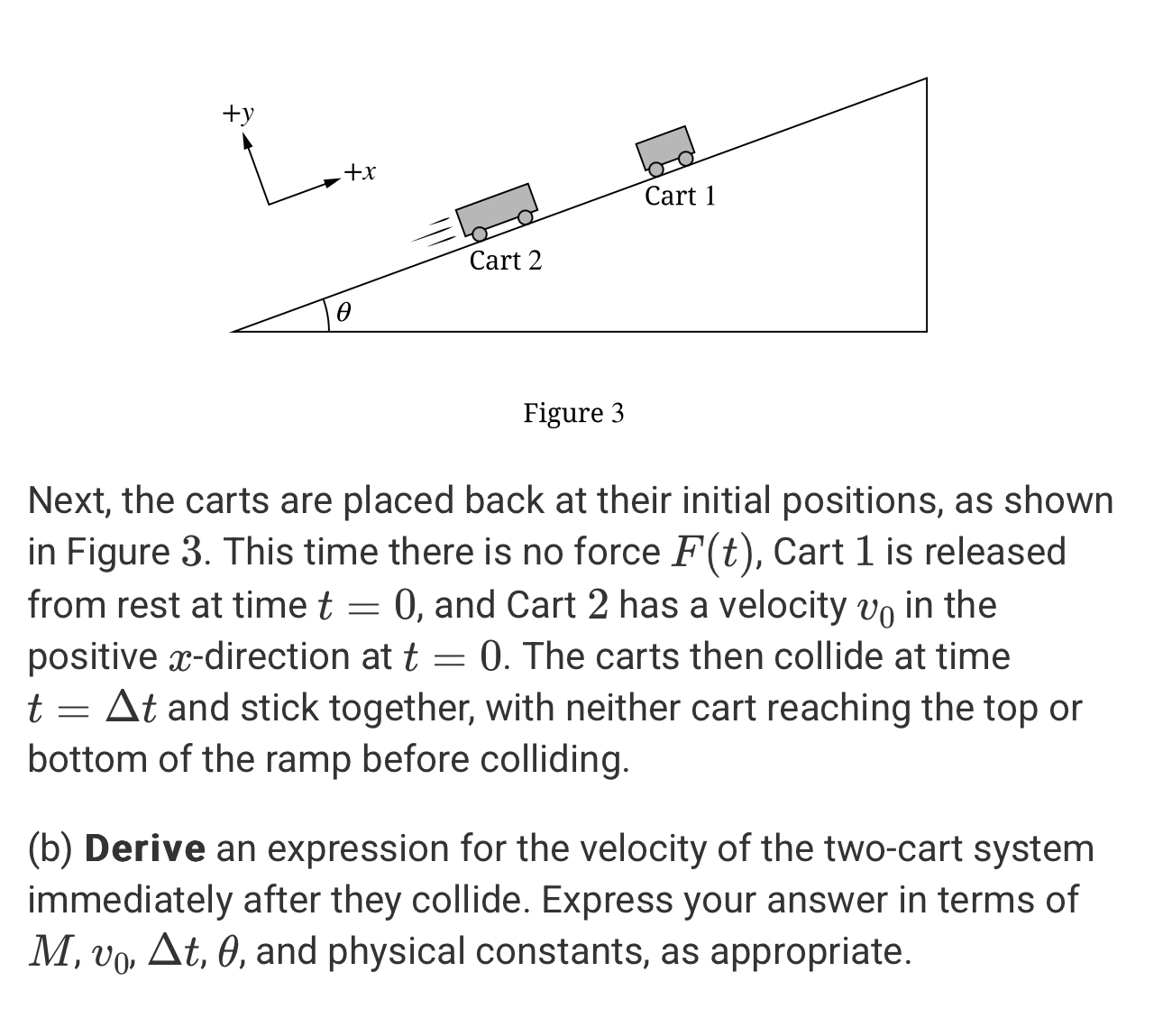 Solved Next, the carts are placed back at their initial | Chegg.com