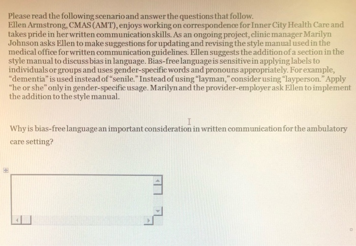 Solved Please read the following scenario and answer the | Chegg.com