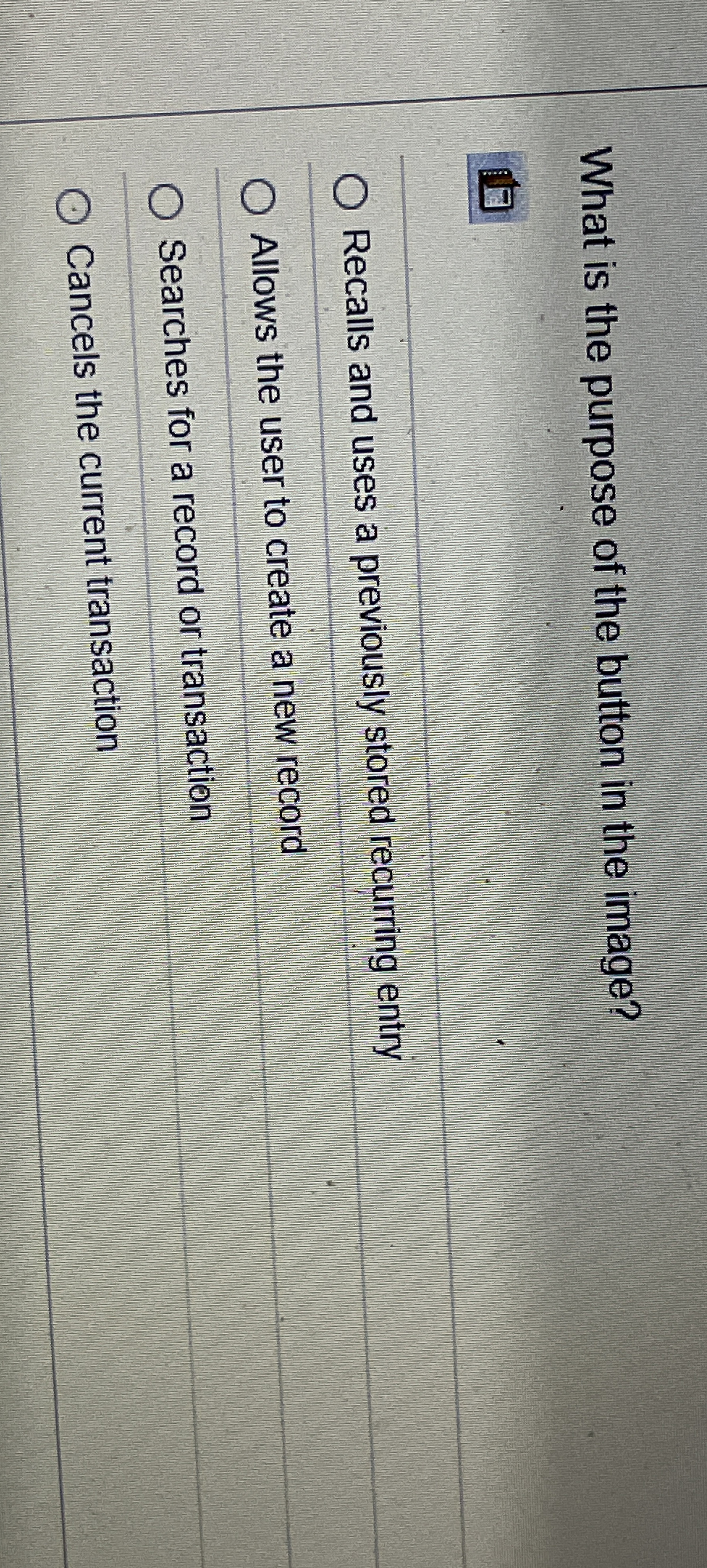 Solved What is the purpose of the button in the image? | Chegg.com