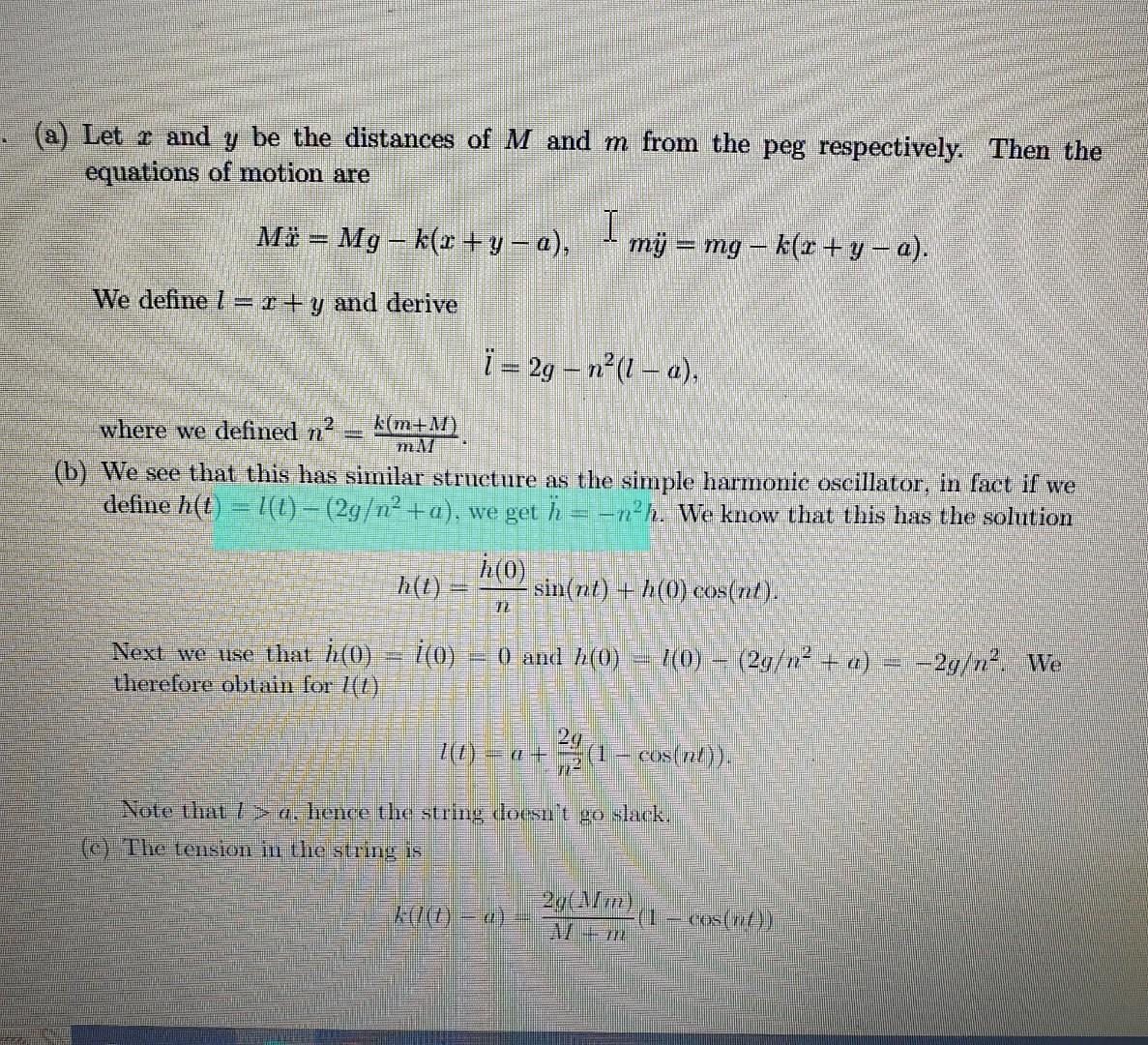 Solved this is a solution to a question. how did they derive | Chegg.com