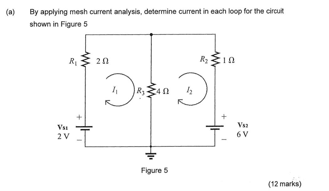 Solved (a) By applying mesh current analysis, determine | Chegg.com Solved (a) By applying mesh current analysis, determine | Chegg.com