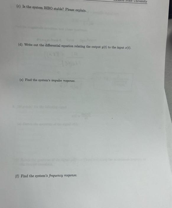 Solved 1. (60 points) If a causal system's transfer function | Chegg.com