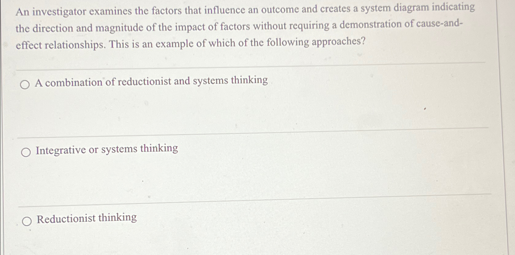 Solved An investigator examines the factors that influence | Chegg.com