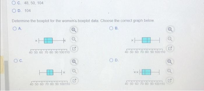 Solved Use the same scales to construct modified boxplots | Chegg.com