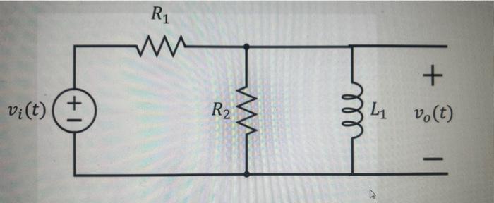 Solved In the circuit above, the input signal vi(t) is given | Chegg.com
