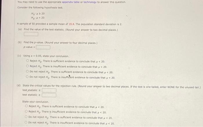 Solved You may need to use the appropriate appendix table or | Chegg.com