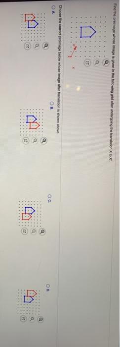 Solved Find the primage whose image is given in the | Chegg.com