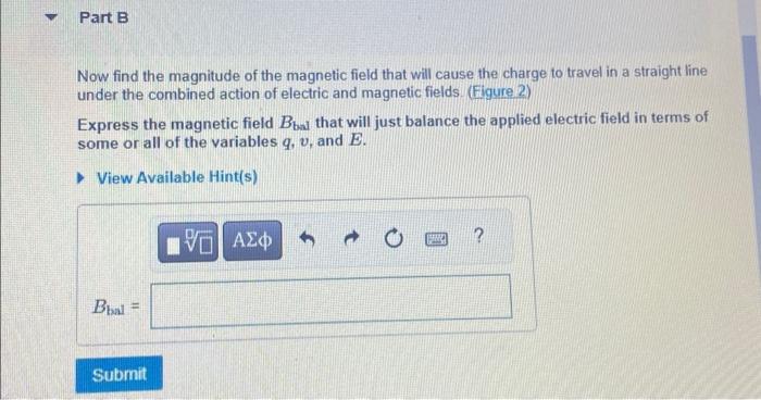 Part B Now find the magnitude of the magnetic field | Chegg.com