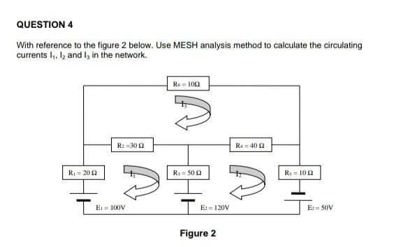 Solved With reference to the figure 2 below. Use MESH | Chegg.com
