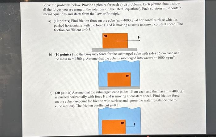 Solved Solve the problems below. Provide a picture for each | Chegg.com