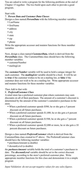 Solved You are asked to write a program for the following | Chegg.com