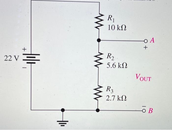 Solved Use the voltage divider circuit attached to | Chegg.com