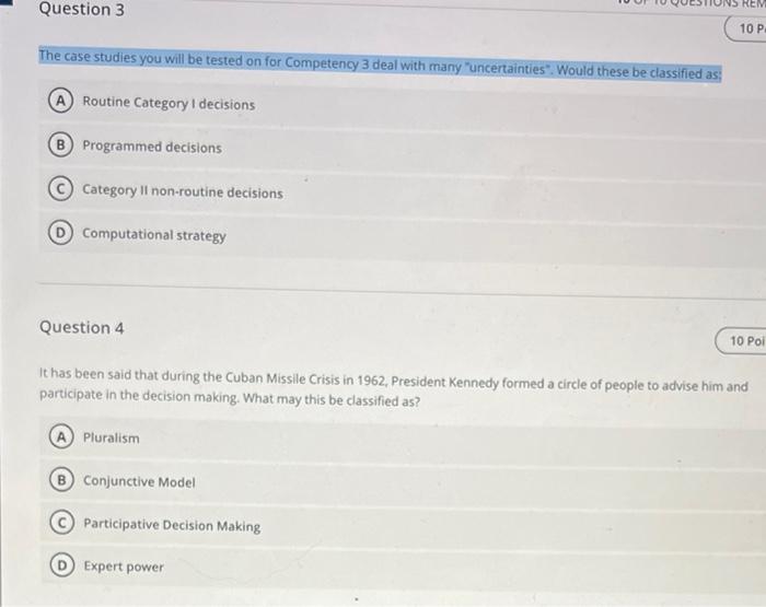 If there is a high level of Certainty, which strategy | Chegg.com