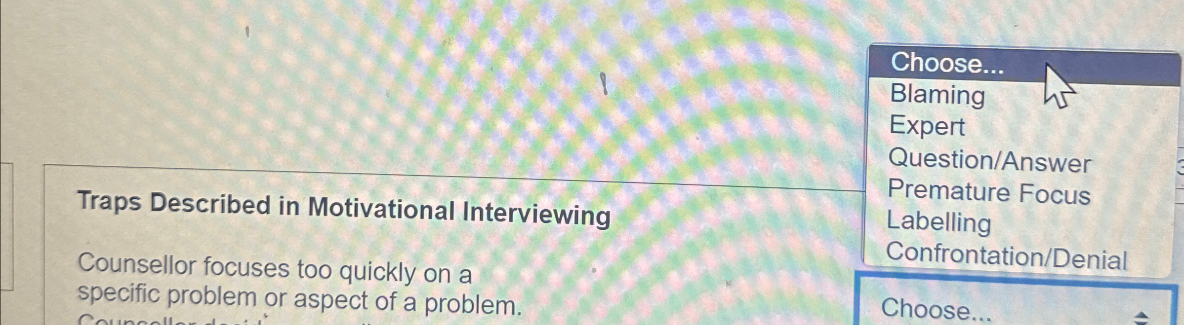 Solved Traps Described in Motivational | Chegg.com