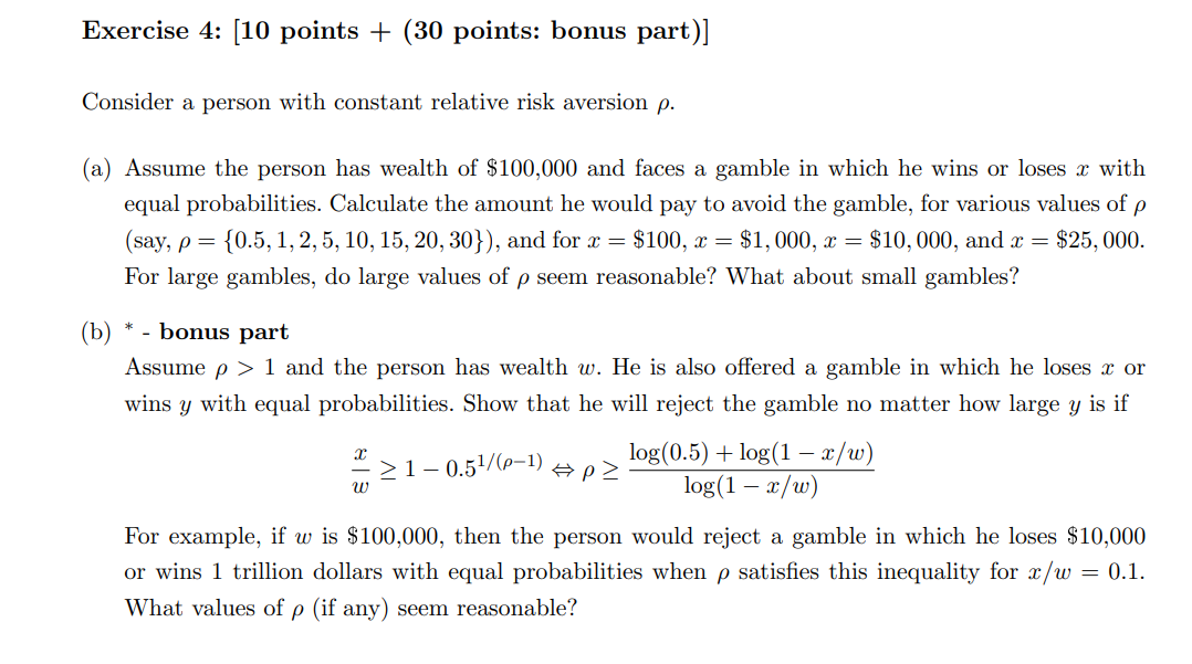 Solved Exercise 4: [10 ﻿points + (30 ﻿points: bonus | Chegg.com