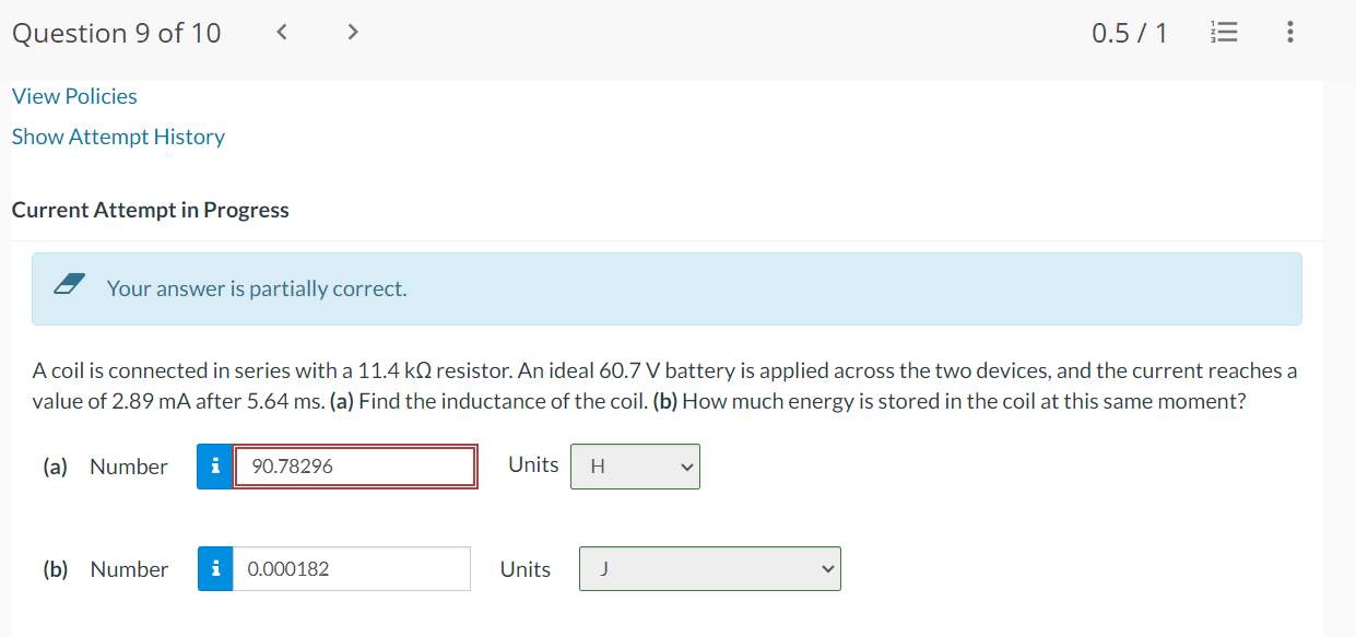 Solved Question 9 ﻿of 10View PoliciesShow Attempt | Chegg.com