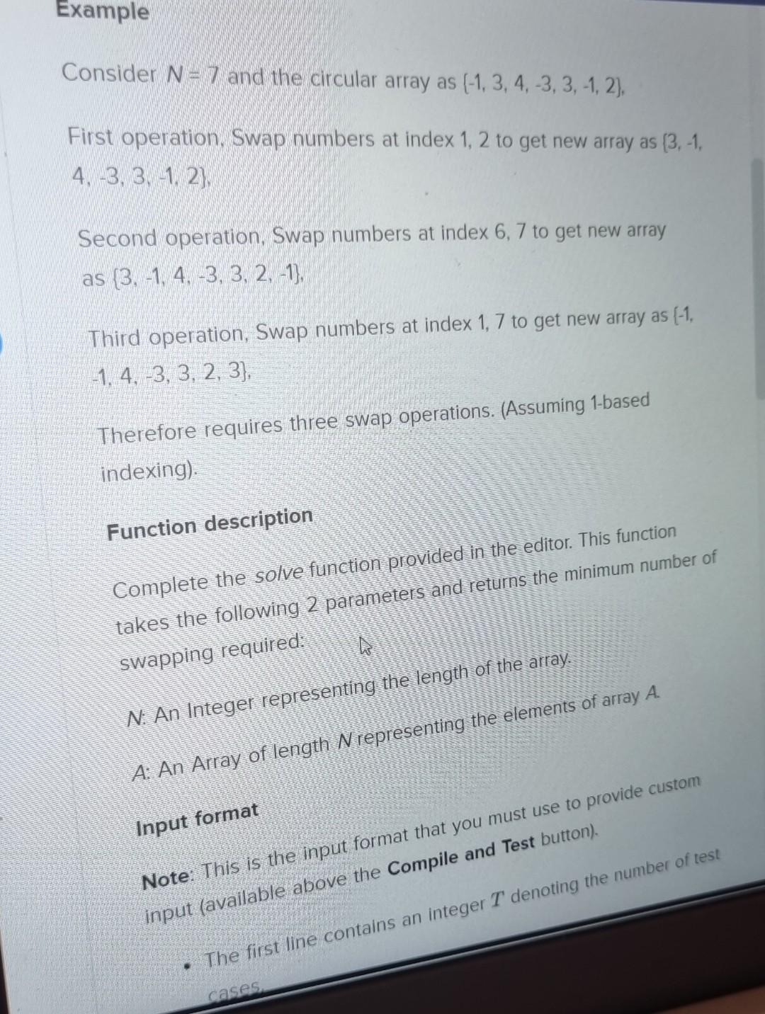 Solved Max Score 5000 Minimum Swaps You Are Given A 0853