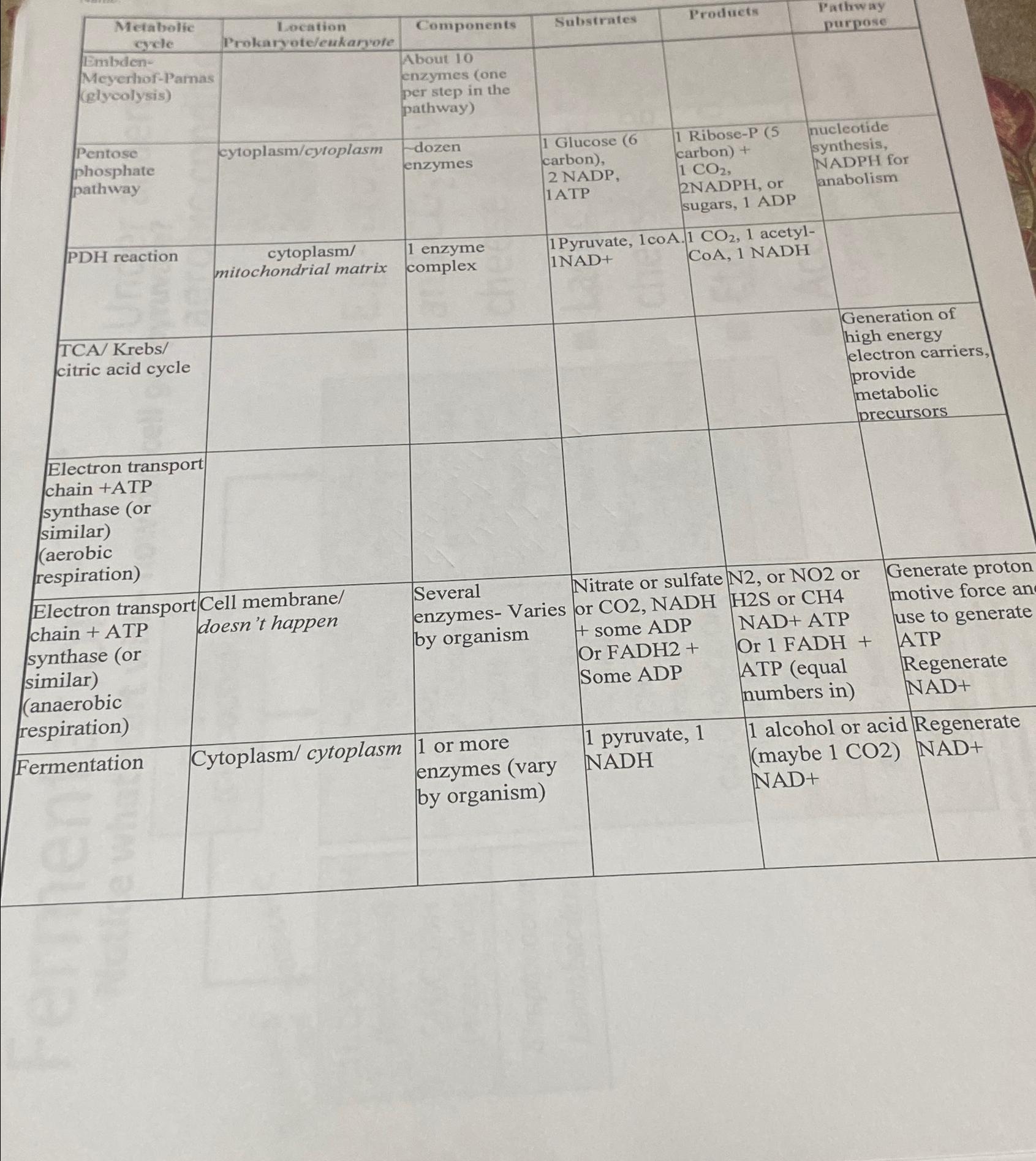 Solved Help fill out empty boxes | Chegg.com