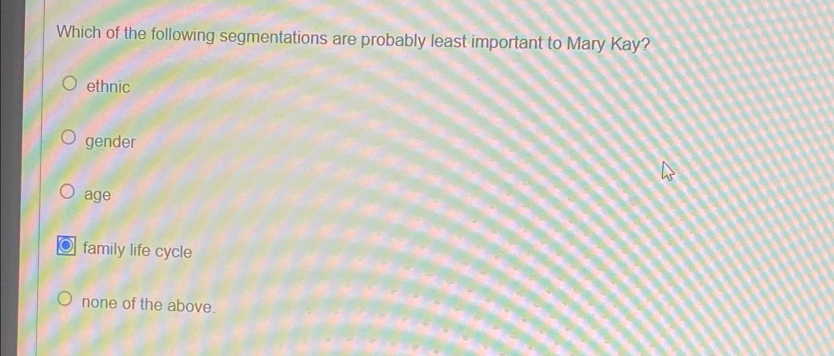 Solved Which of the following segmentations are probably | Chegg.com