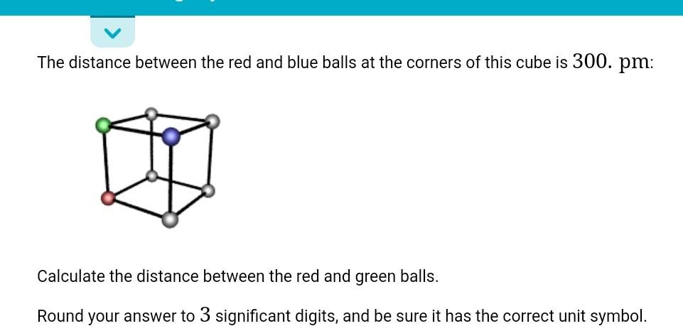 Solved The distance between the red and blue balls at the | Chegg.com