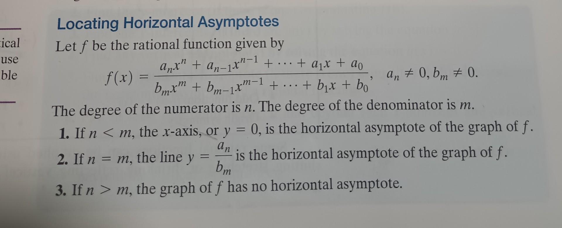 What is the proof of the rules of the horizontal | Chegg.com