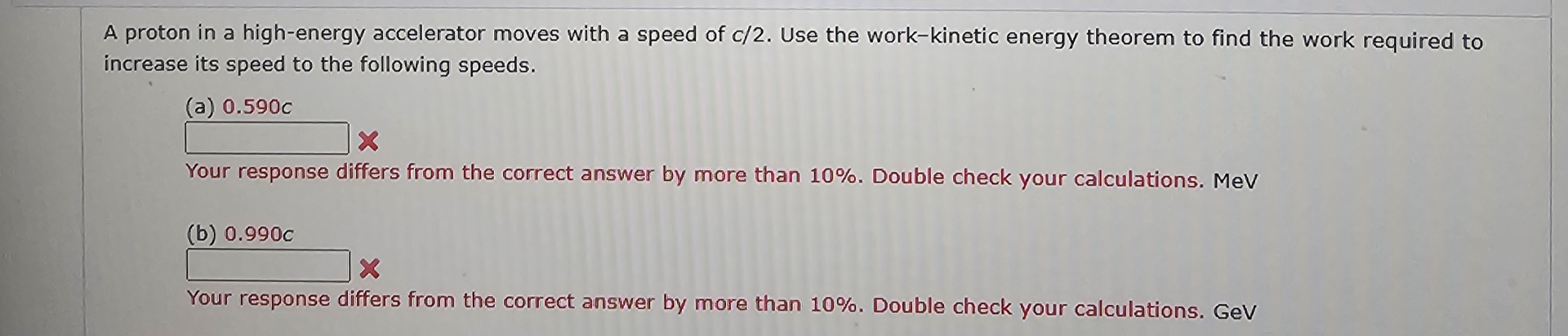 Solved A proton in a high-energy accelerator moves with a | Chegg.com