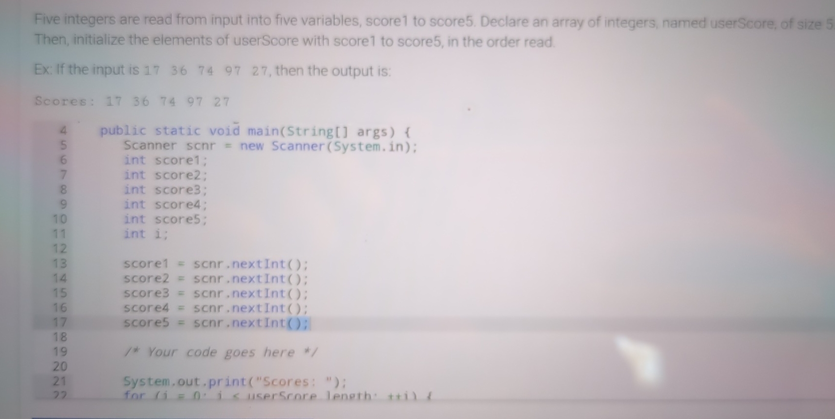 Solved Five integers are read from input into five | Chegg.com