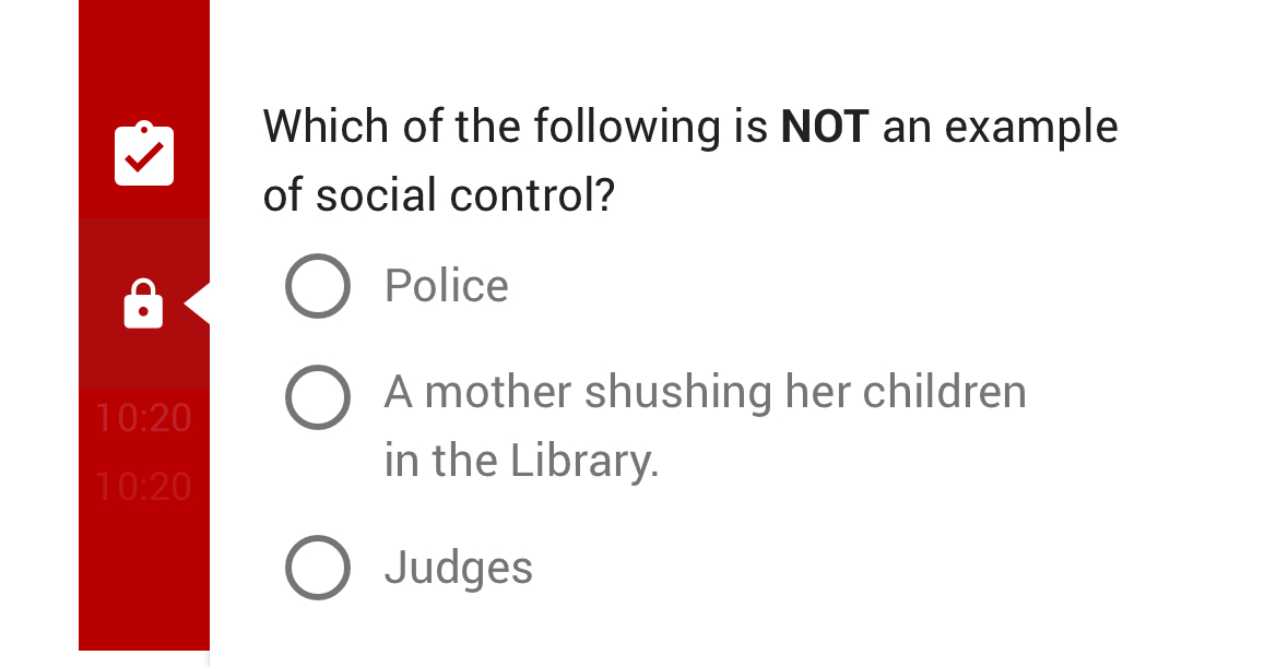 Solved Which of the following is NOT an example of social | Chegg.com