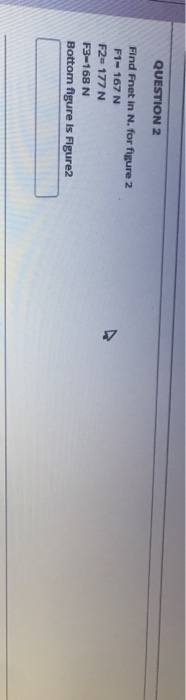 Solved QUESTION 2 Find Fnet in N. for figure 2 F1-167 N F2- | Chegg.com