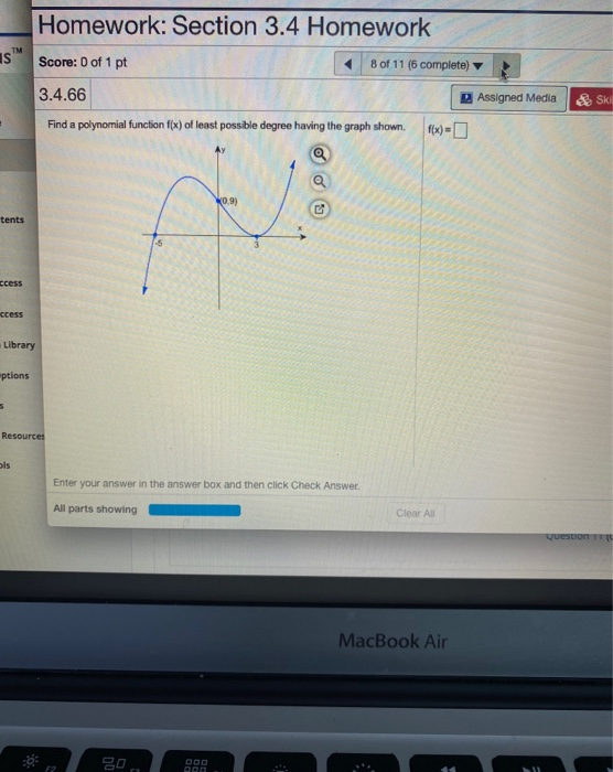 Solved Homework Section 3 4 Homework Score 0 Of 1 Pt 8 Of