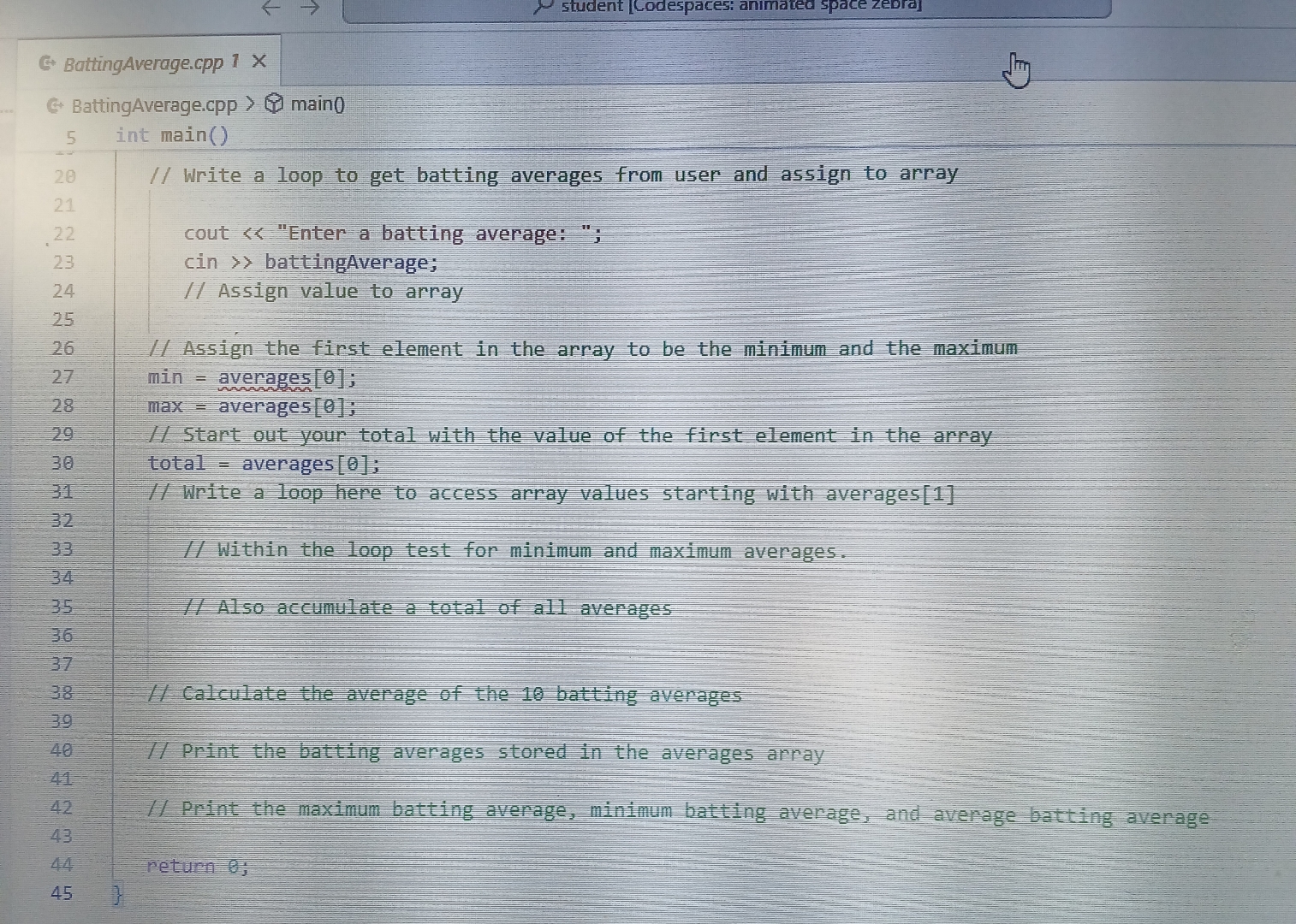 Solved can someone help me with this coding | Chegg.com