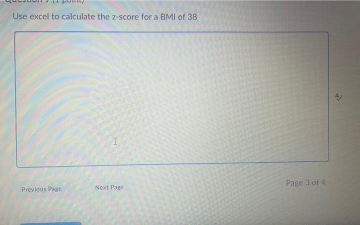 Solved Use excel to calculate the mean BMI Question 2 (1 | Chegg.com
