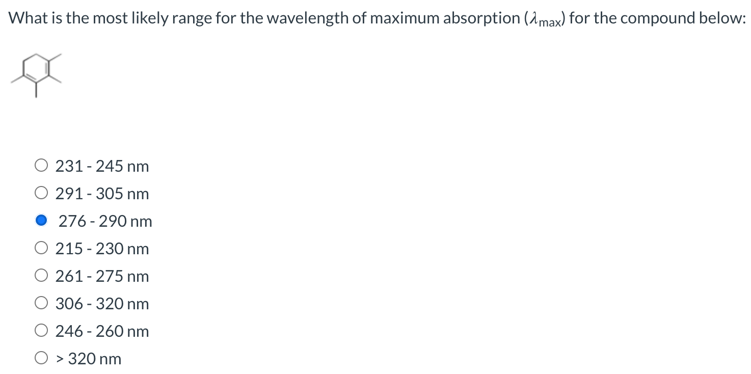 Solved What is the most likely range for the wavelength of | Chegg.com