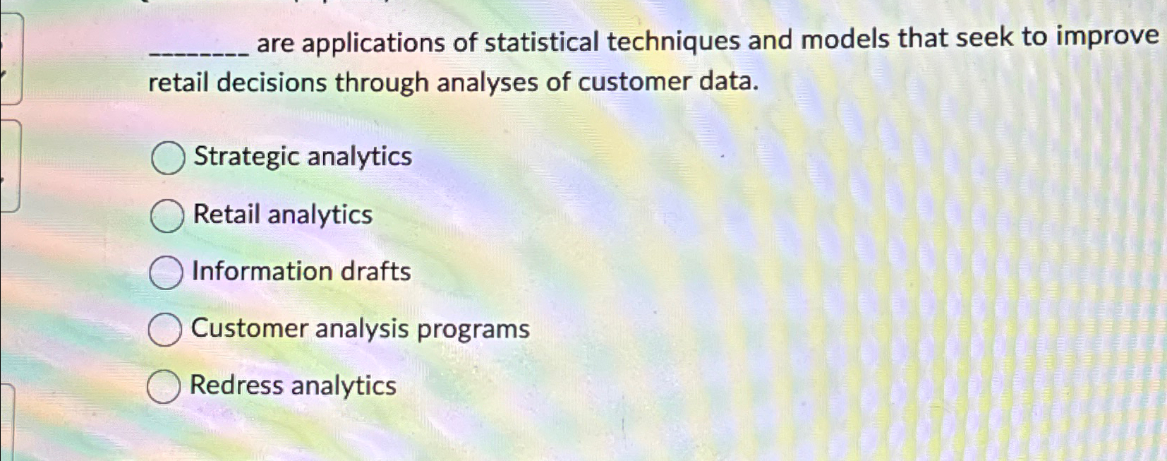 Solved are applications of statistical techniques and models | Chegg.com