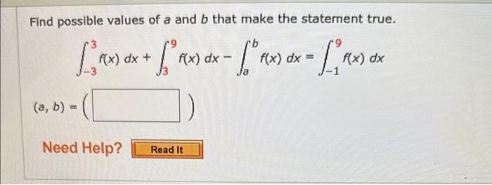 Solved Find possible values of a and b that make the | Chegg.com
