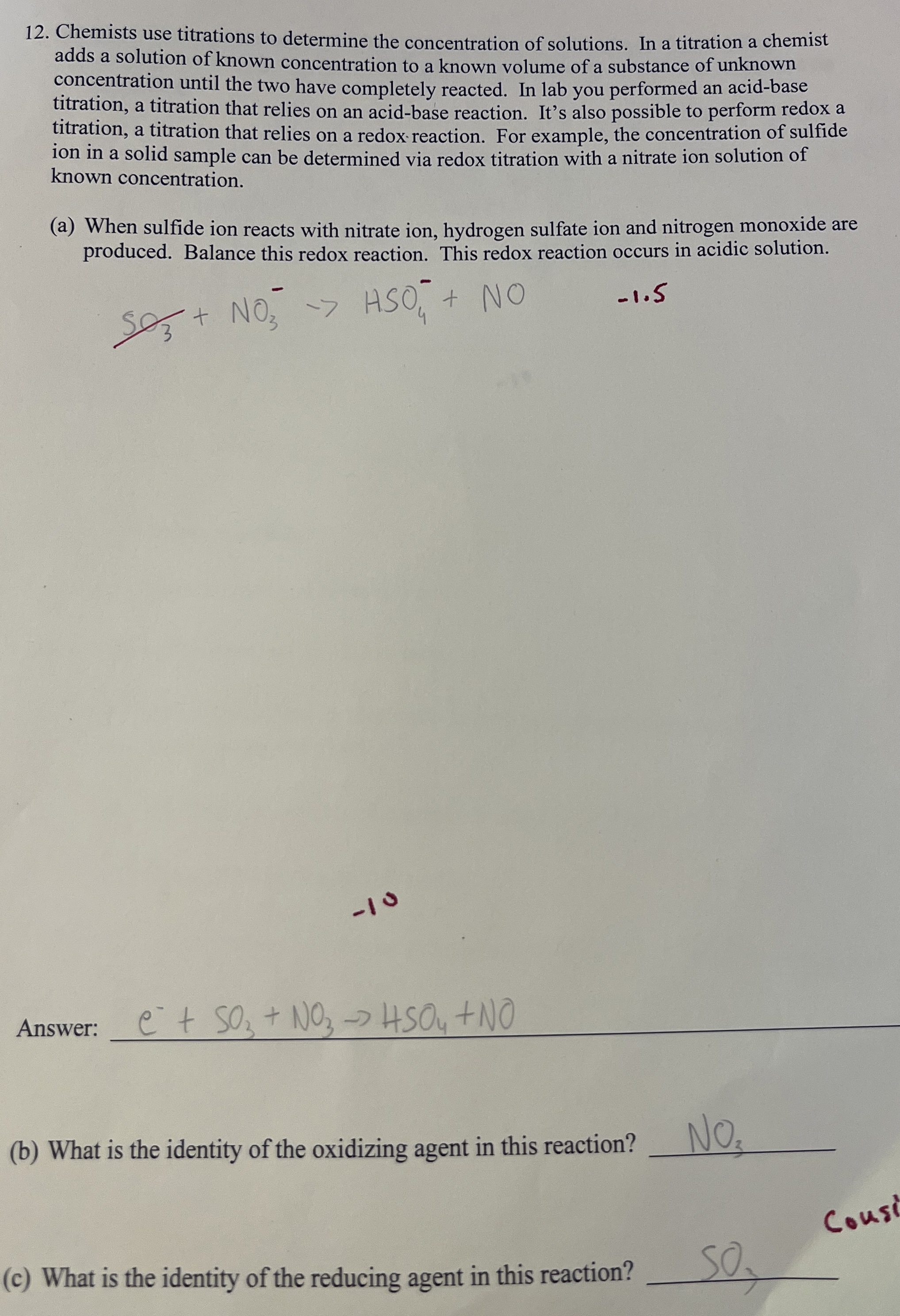 Solved Chemists use titrations to determine the | Chegg.com