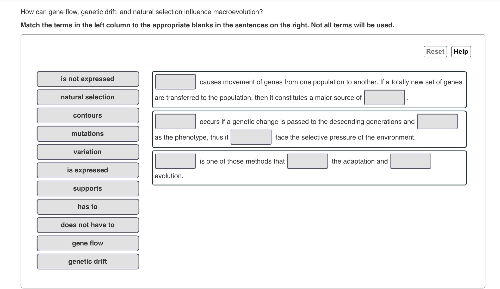 Solved How can gene flow, genetic drift, and natural | Chegg.com