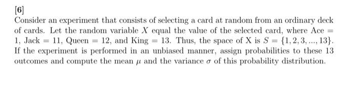 Solved [6] Consider an experiment that consists of selecting | Chegg.com