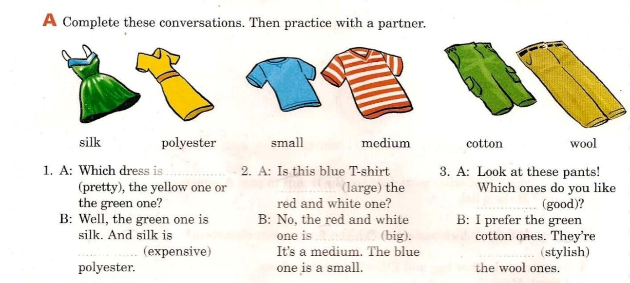 Solved A Complete these conversations. Then practice with a | Chegg.com